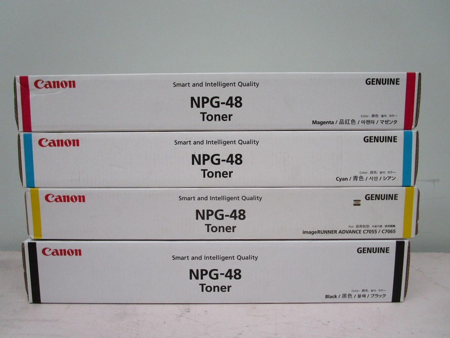 NPG-48 Canon Toner Cartridge Set All Colours C,M,Y,K Genuine (TG48) - In One Solutions